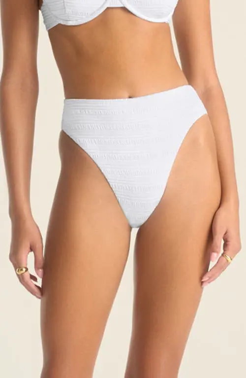 VITAMIN A® Barcelona High Waist Bikini Bottom - White