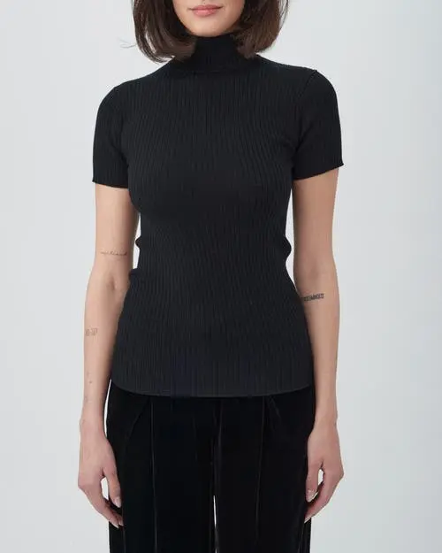 Trina Turk Armeni Mock Neck - Black