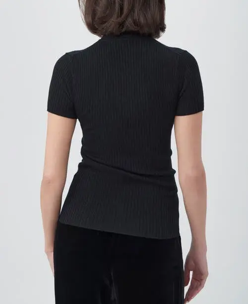 Trina Turk Armeni Mock Neck - Black