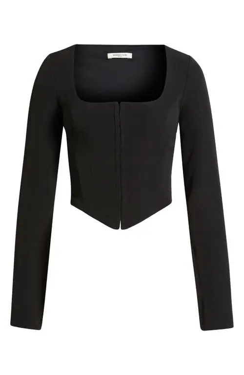 MISTRESS ROCKS Long Sleeve Corset Top