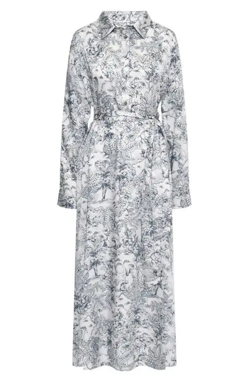 PIETRO BRUNELLI Print Long Sleeve Dress