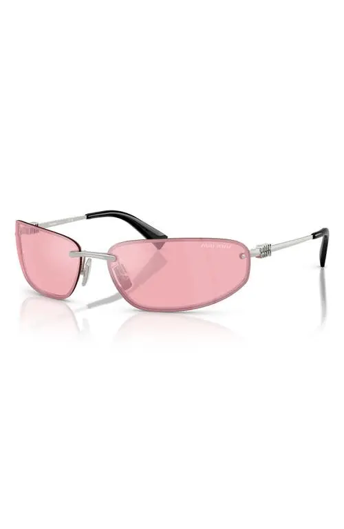 Miu Miu 69mm Oversize Oval Sunglasses