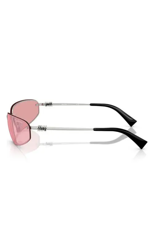 Miu Miu 69mm Oversize Oval Sunglasses