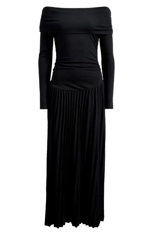 chinese dress ladies Lioness Field of Dreams Off-The-Shoulder Maxi Dress Msrp S / Oatmeal main image 1