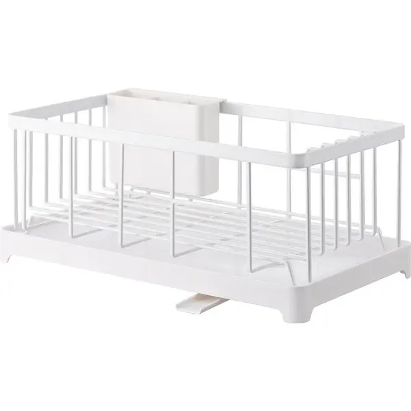 YAMAZAKI Tower Wire Dish Drainer Rack - White