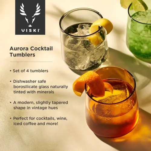 VISKI Aurora Cocktail Tumblers