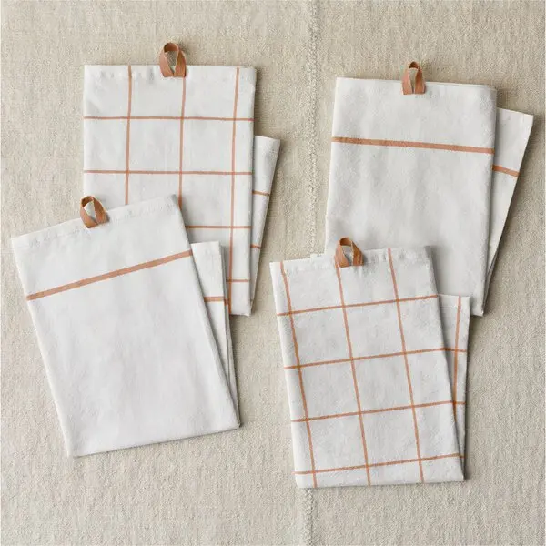 Five Two By Food52 Essential Set Of 4 Flour Sack Kitchen Towels