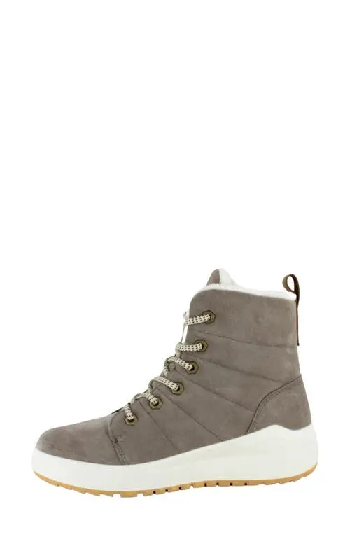Naot Turner Water-resistant Ankle Boot - Gray/ Beige W/ White