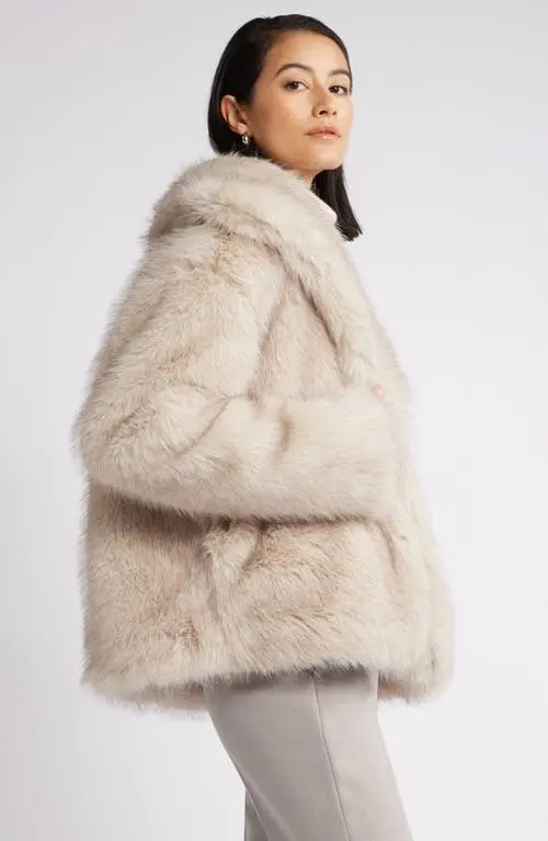 Nordstrom Faux Fur Jacket In Beige 70% Off Editorialist