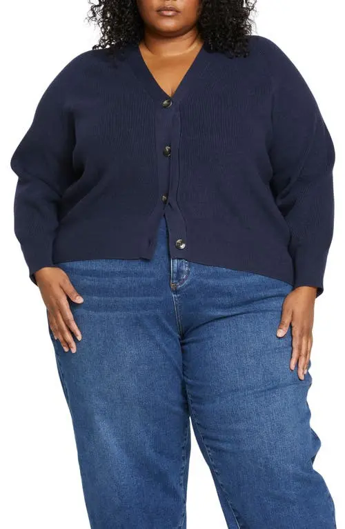 Universal Standard Ribbed Cardigan - Midnight