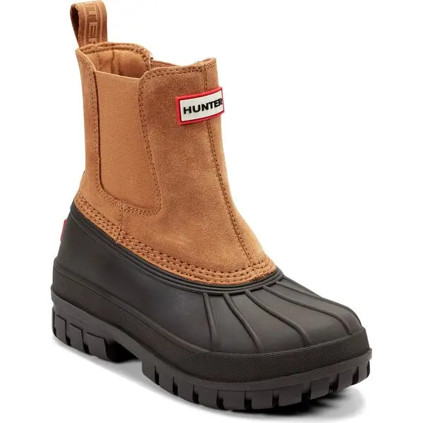 Hunter Sutton Waterproof Duck Boot - Medium Brown 210