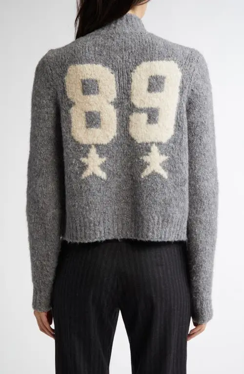 Paloma Wool Stadium Intarsia Zip Cardigan - Grey | Editorialist