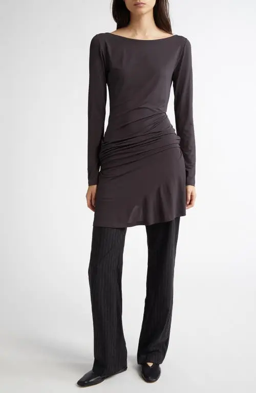 Paloma Wool Salina Ruched Jersey Dress In Grey - 40% Off | Editorialist