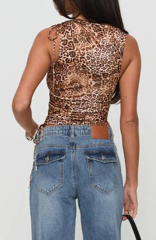 Princess Polly Leopard Sleeveless Top