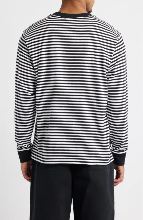 Obey Stripe Long Sleeve Cotton T-shirt
