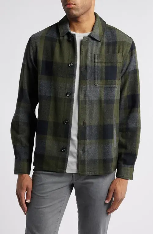 BRAX Santiago Button-up Overshirt - Olive