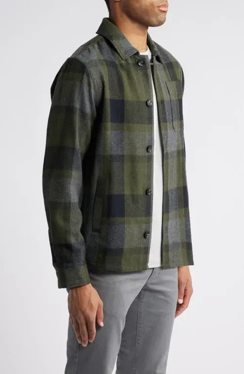 BRAX Santiago Button-up Overshirt - Olive