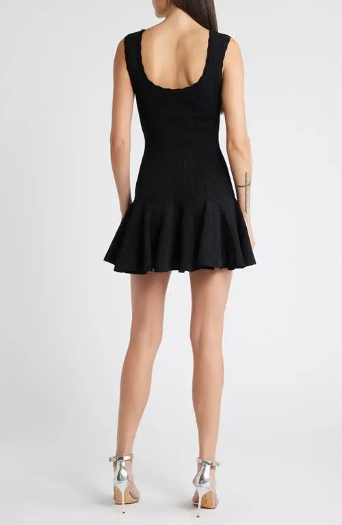 LoveShackFancy Maryanne Embellished Knit Minidress