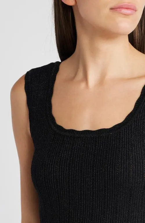 LoveShackFancy Maryanne Embellished Knit Minidress