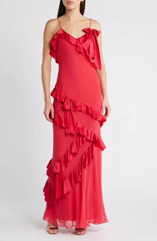 LoveShackFancy Rialto Ruffle Silk Dress