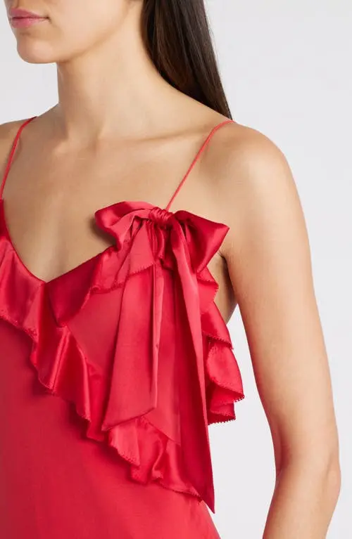 LoveShackFancy Rialto Ruffle Silk Dress