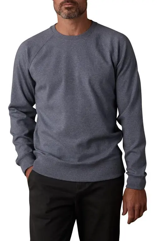 THE NORMAL BRAND Puremeso Everyday Crewneck Sweatshirt - Bluestone