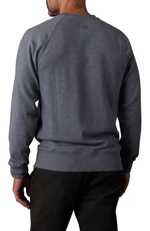 THE NORMAL BRAND Puremeso Everyday Crewneck Sweatshirt - Bluestone