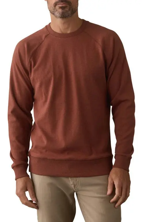 THE NORMAL BRAND Puremeso Everyday Crewneck Sweatshirt - Spiced Brandy