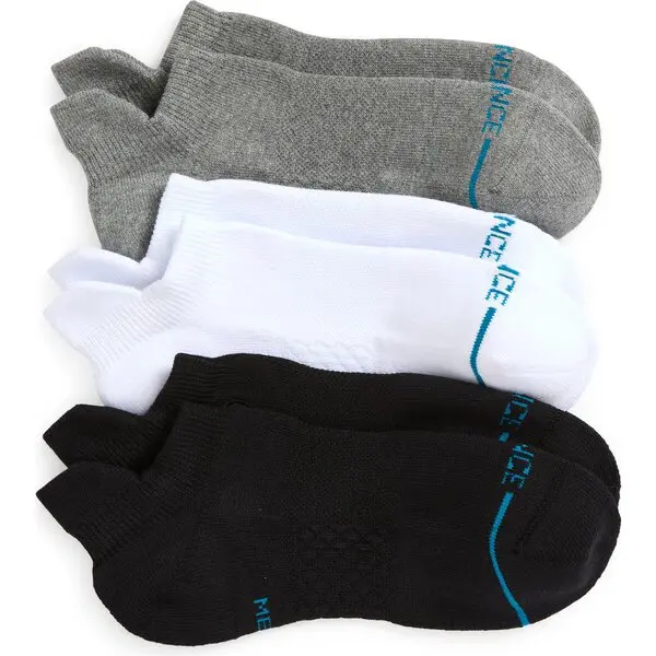 Stance Icon Assorted 3-pack Low Tab Invisible Socks - Black/white/grey
