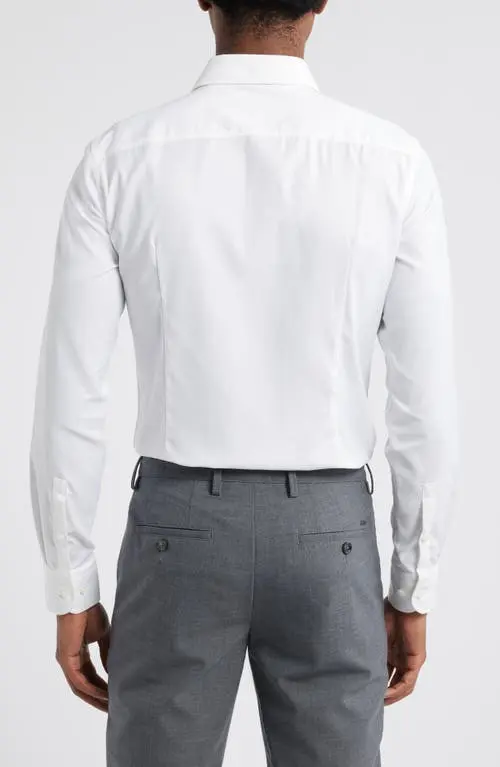 BOSS Hank Kent Performance Twill Dress Shirt - White
