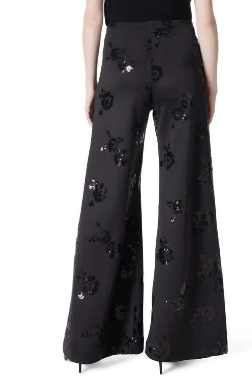 DO BY DEE OCLEPPO Sequin Floral Wide Leg Pants