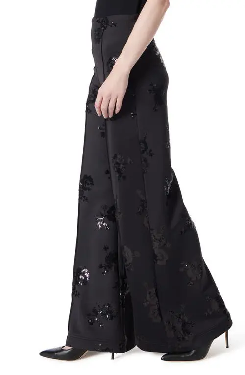 DO BY DEE OCLEPPO Sequin Floral Wide Leg Pants