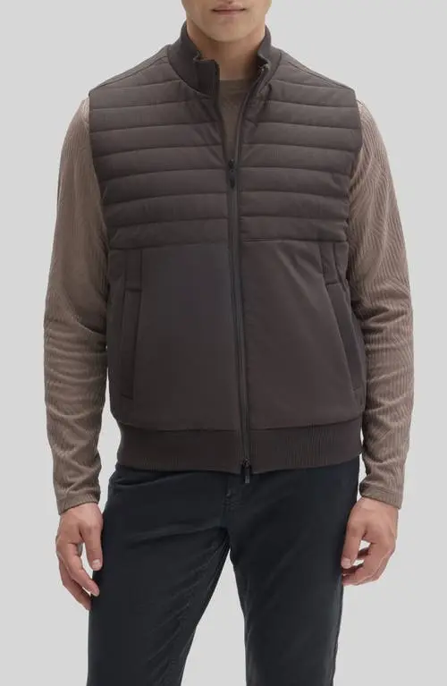 Robert Barakett Fremantle Quilted Corduroy Vest - Espresso