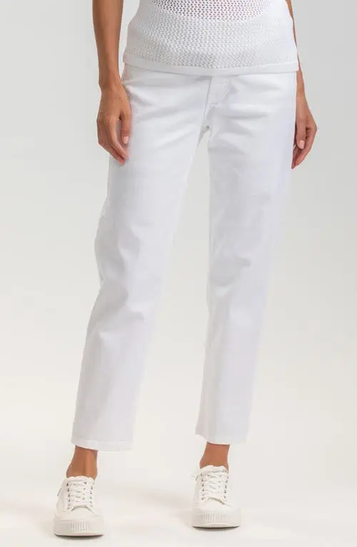 PIETRO BRUNELLI Ankle Straight Leg Mom Jeans