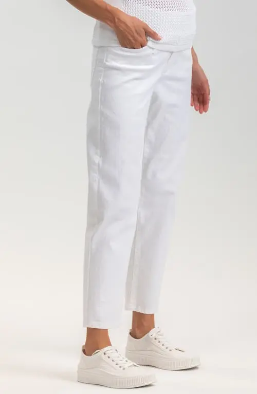 PIETRO BRUNELLI Ankle Straight Leg Mom Jeans