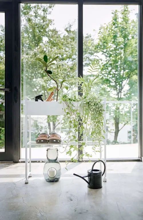 YAMAZAKI Rolling Entryway Storage Shelf