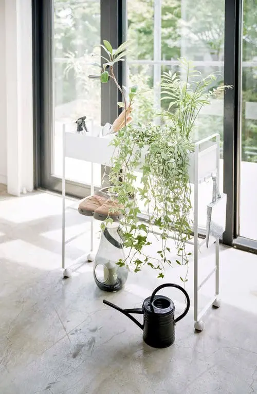 YAMAZAKI Rolling Entryway Storage Shelf