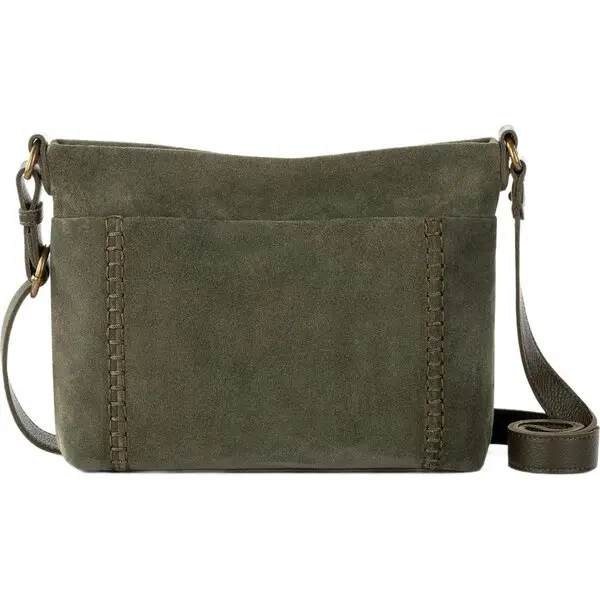 THE SAK Melrose Leather Crossbody Bag - Moss Suede