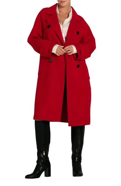 BELLE & BLOOM Rumour Has It Oversized Wool-blend Coat - Red