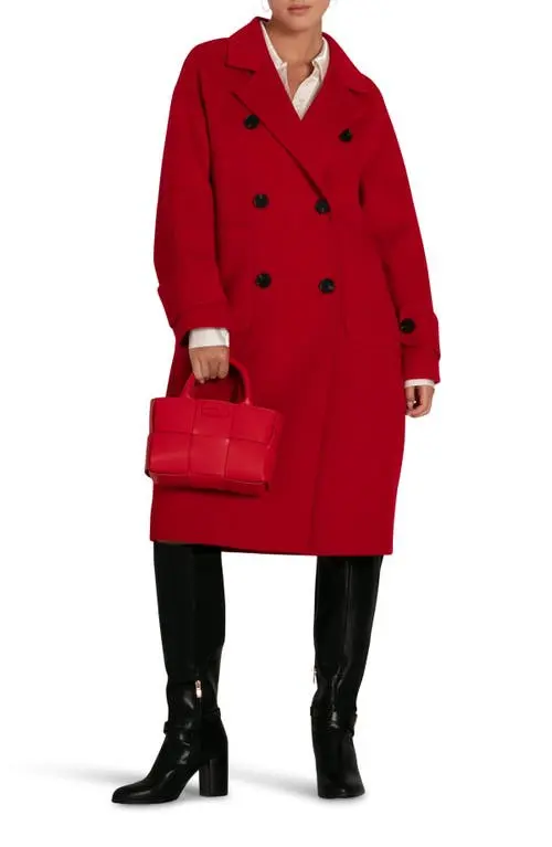 BELLE & BLOOM Rumour Has It Oversized Wool-blend Coat - Red