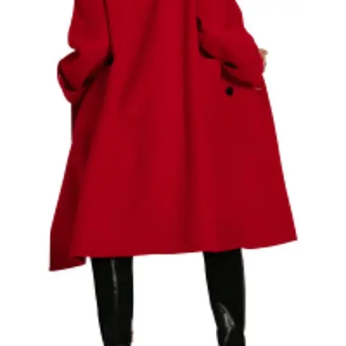 BELLE & BLOOM Rumour Has It Oversized Wool-blend Coat - Red