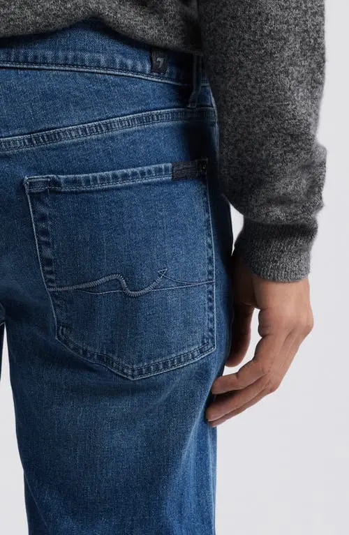 7 For All Mankind The Straight Stretch Cotton Jeans