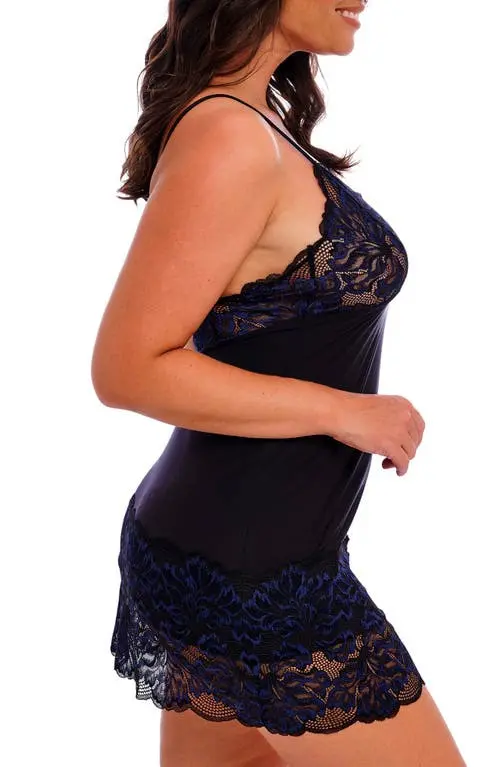 Fantasie Emmaline V-back Lace Chemise - Midnight