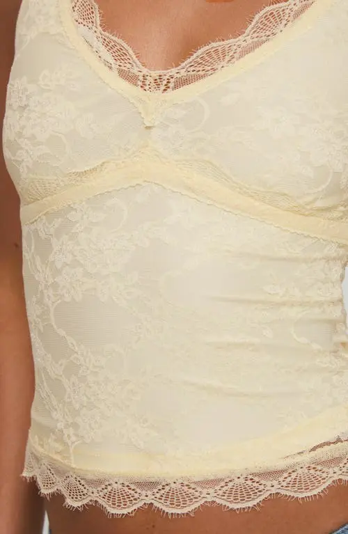 Princess Polly Lace Overlay Crop Tank
