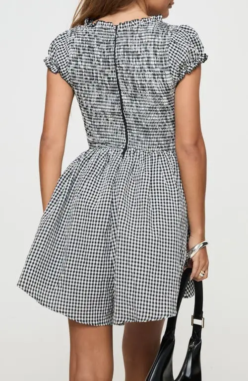 Princess Polly Wescott Gingham Romper - Black