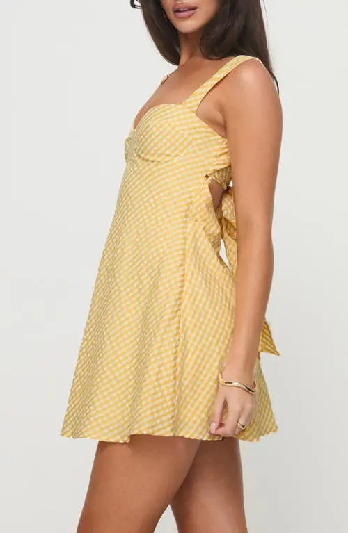 Princess Polly Mcbeath Gingham Mini Dress