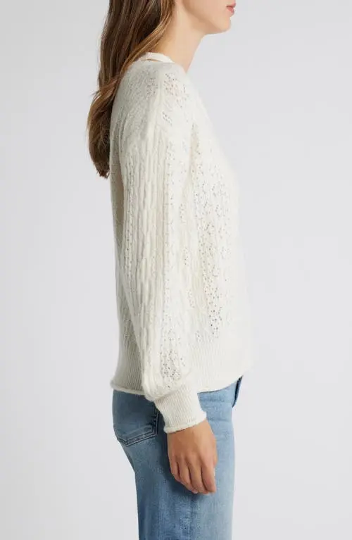 Wit & Wisdom V-neck Sweater With Bib