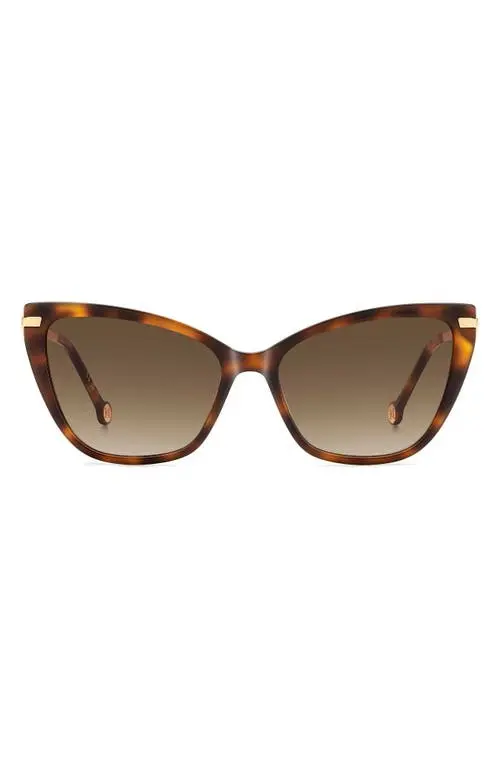 Carolina Herrera Rectangular Sunglasses - Havana/ Brown Sf
