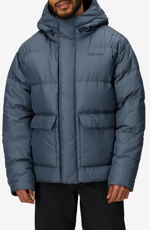 MARMOT Stockholm Hooded 700 Fill Power Down Jacket - Thunderhead