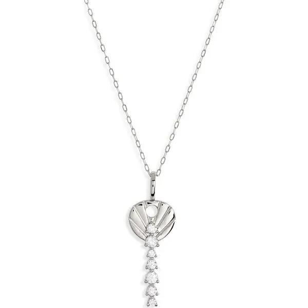 MIRANDA FRYE Key Pendant Necklace - Silver